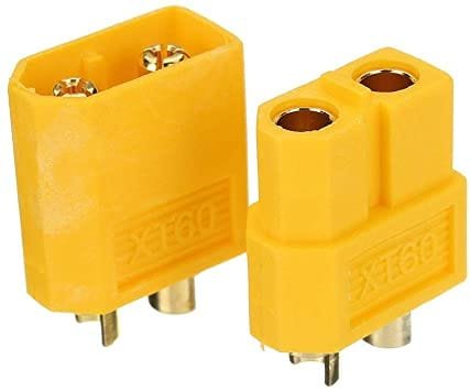 XT60 Male-Female Connector Pair for Lipo Battery - ComponentsTree.com