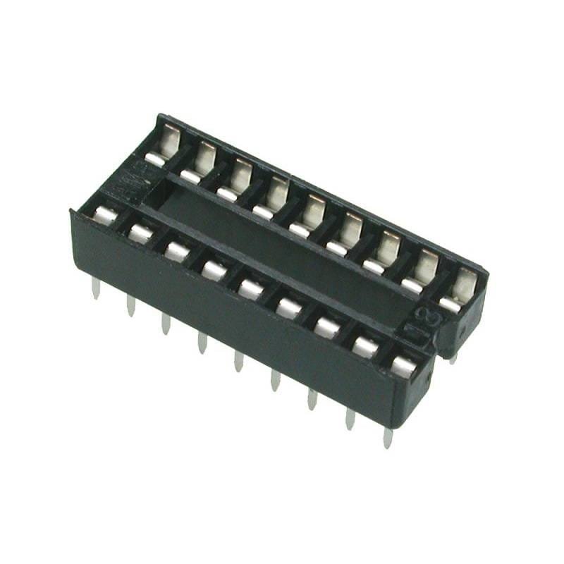 18 Pin IC Base (DIP) - 2 Pieces Pack - ComponentsTree.com