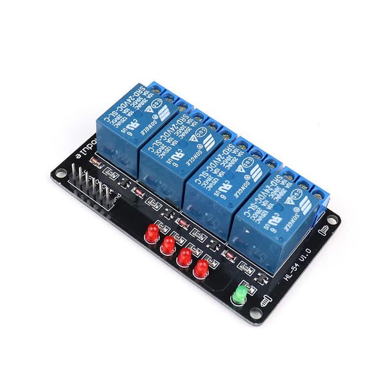 4 Channel 24V Relay Module - ComponentsTree.com