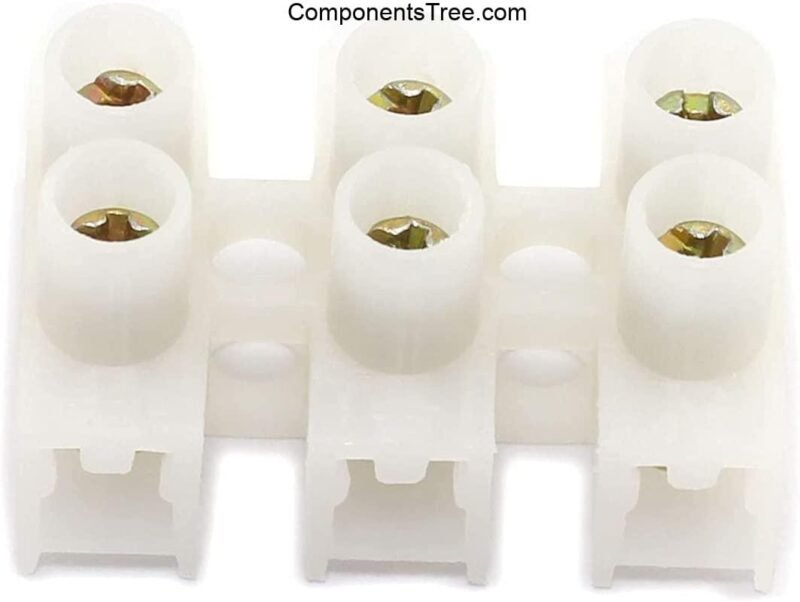 (Pack of 2) 3 Way Screw Fit Connector Terminals - ComponentsTree.com