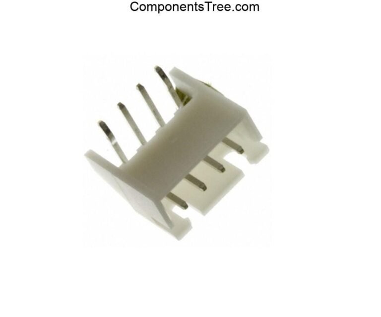 4 Pin JST-XH Male Right Angle 2515 Connector 2.54mm Pitch ...