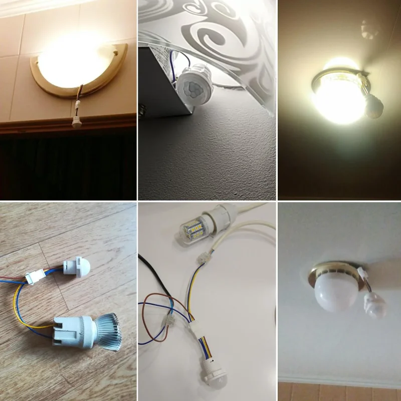 AC 220V PIR Detector Infrared Motion Sensor Switch With Adjustable ...