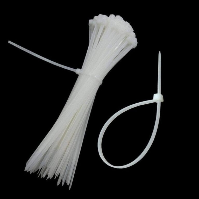 (Pack of 10) White 300mm Cable Tie Zip Tie - ComponentsTree.com