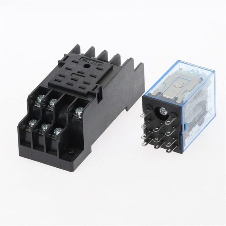 12V DC Coil DPDT Power Relay MY3N 11 Pin with Socket Base (3 change ...