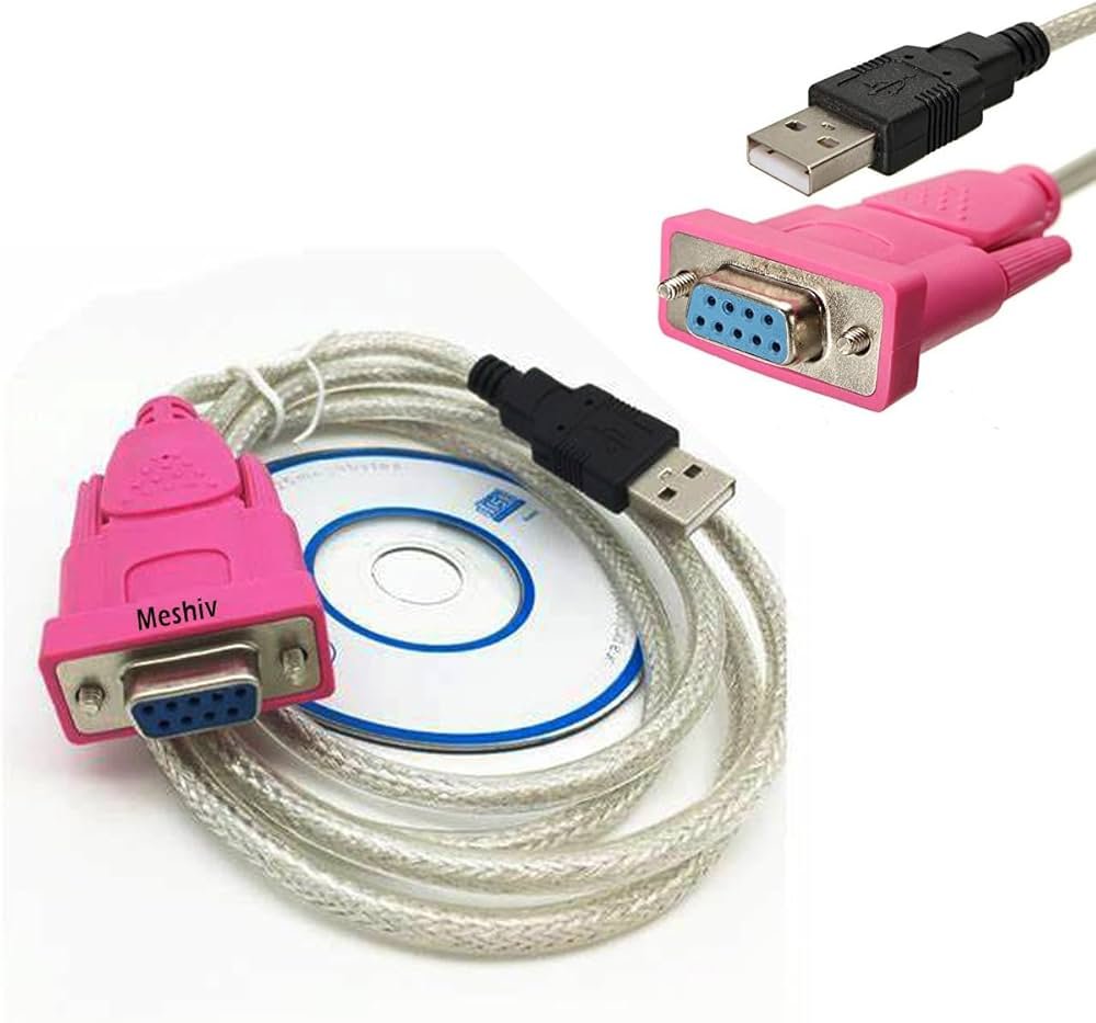 USB To RS232 Serial Port Adapter 9 Pin (DB9 Female) Serial Cable - High ...