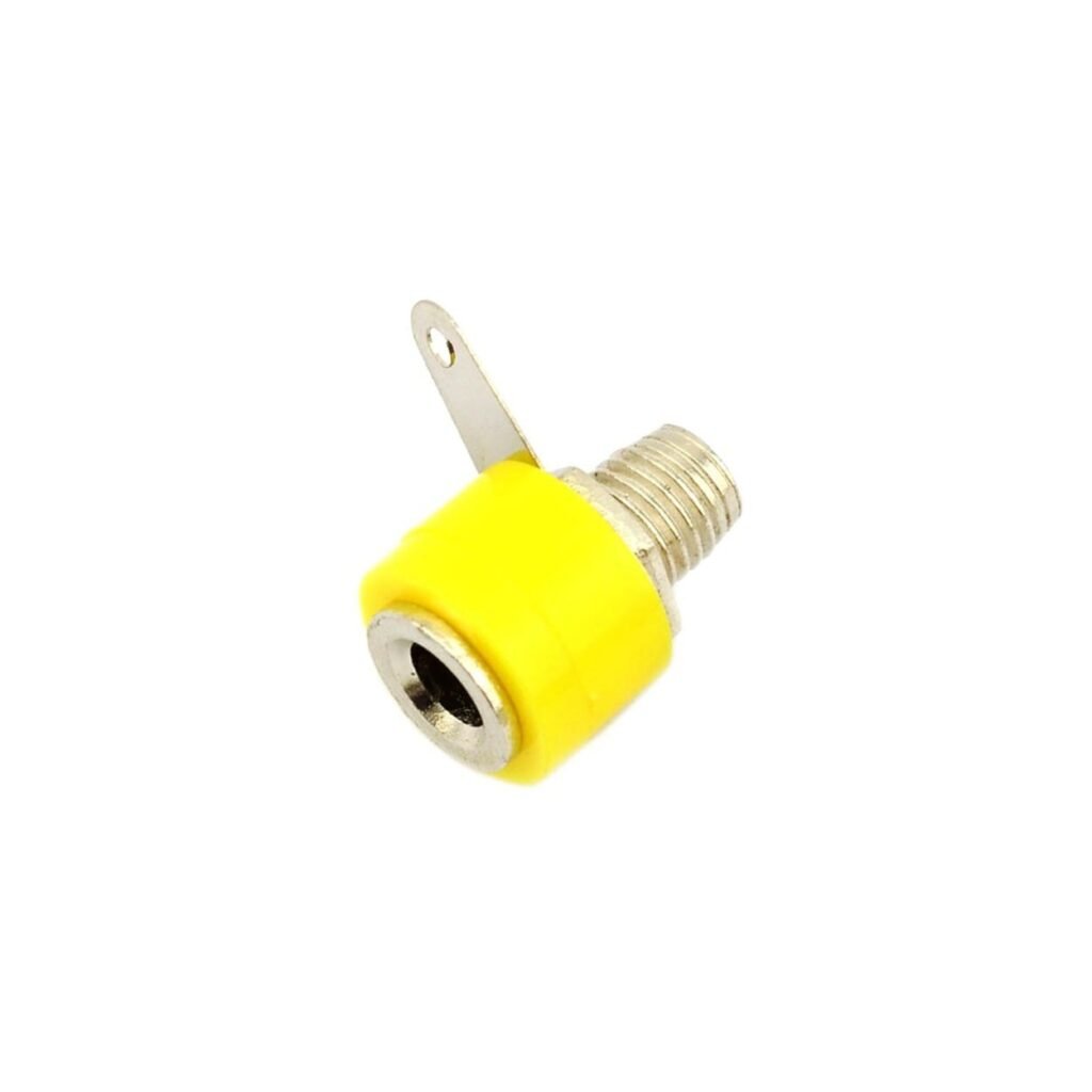 4 mm Banana Jack Connector Plug Female Yellow - ComponentsTree.com