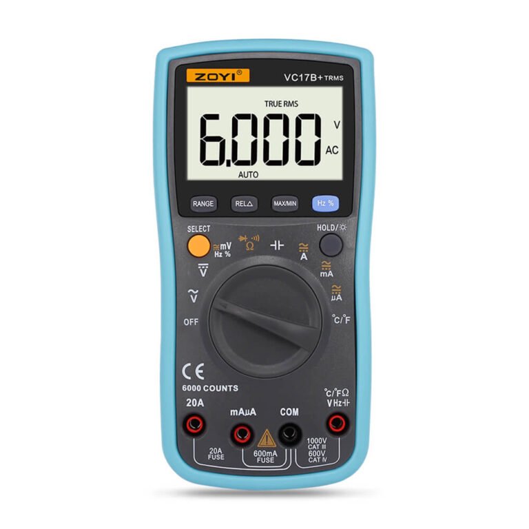 ZOYI VC17B+ Digital Multimeter 6000 Counts | AC/DC Voltage, Current ...